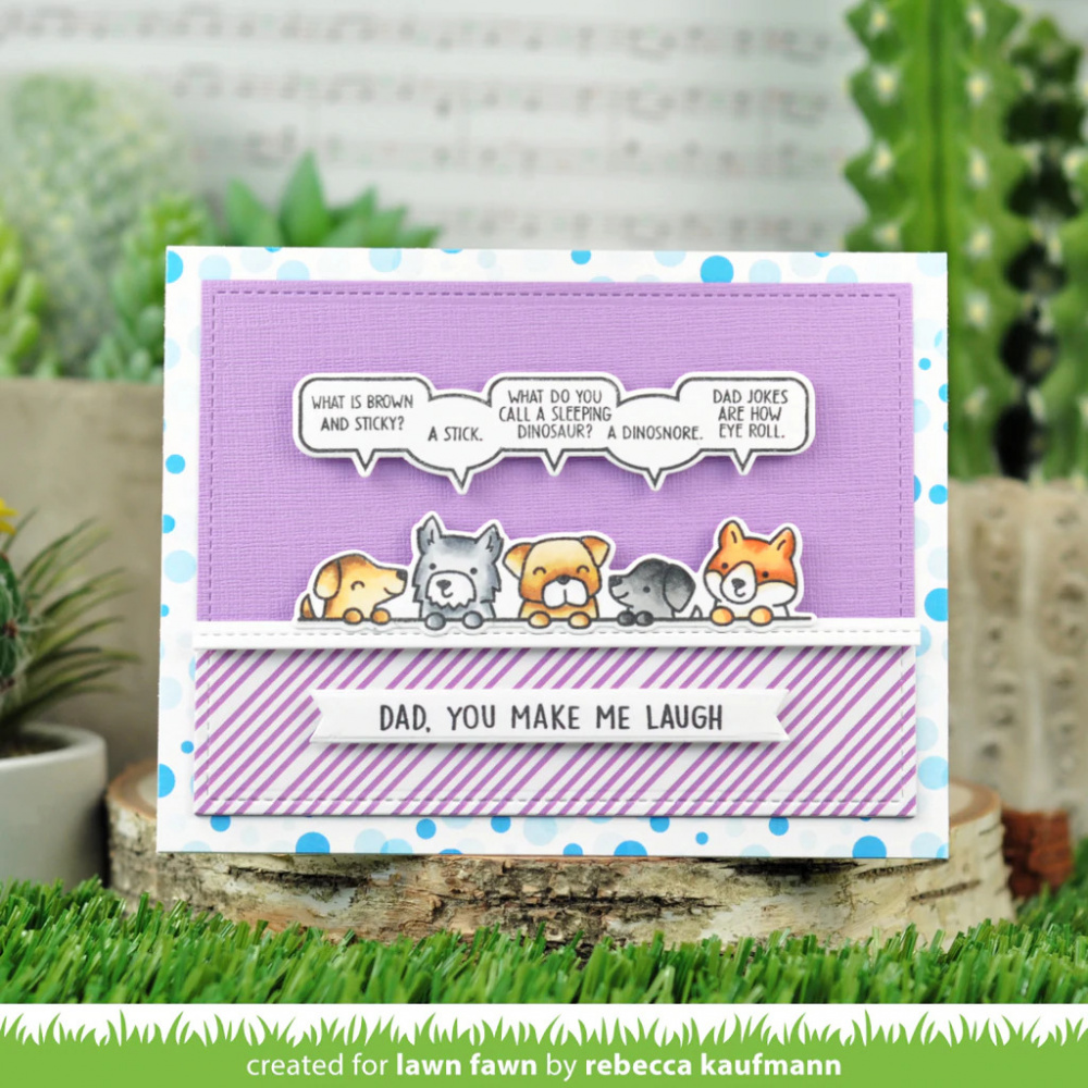 Lawn Fawn Dad Jokes Stamp Set - Papiria