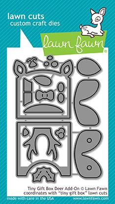 Lawn Fawn Tiny Gift Box Deer Add-On - Papiria
