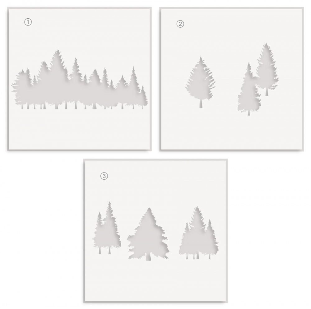 Altenew Pine Forest Stencil Set - Papiria