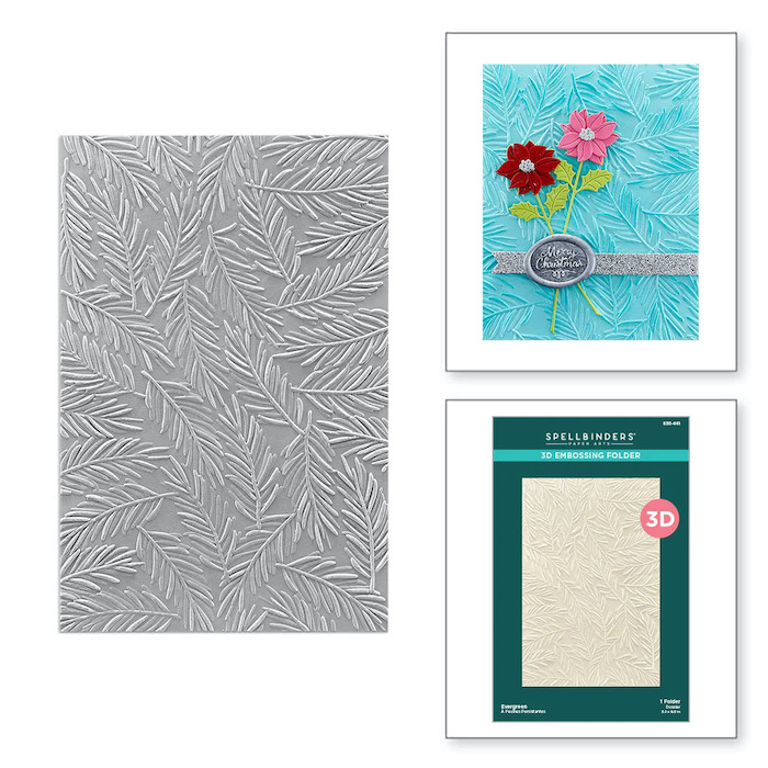 Spellbinders Evergreen 3D Embossing Folder - Papiria Spellbinders Evergreen 3D Embossing Folder - Papiria