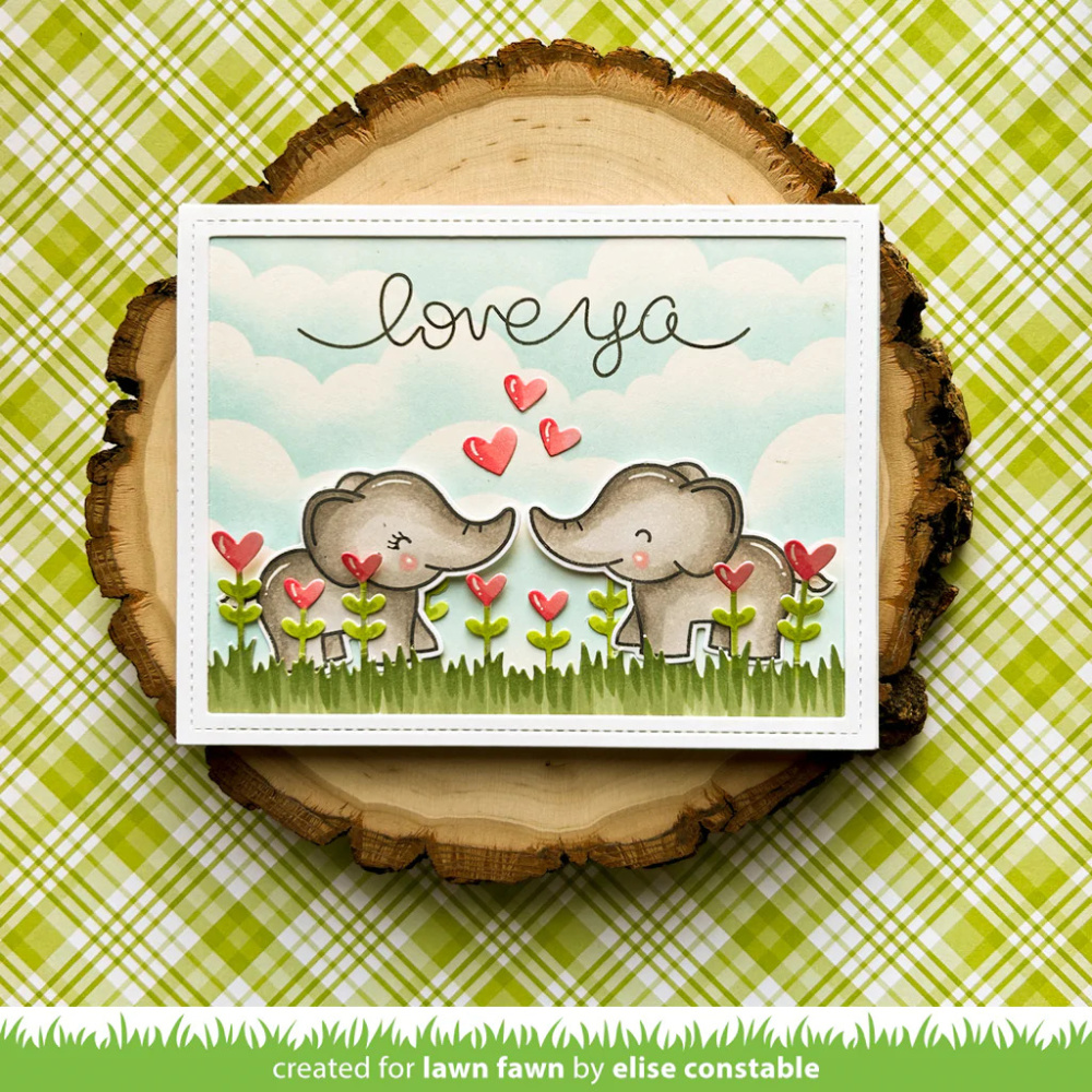 Lawn Fawn Heart Garden Border Dies - Papiria